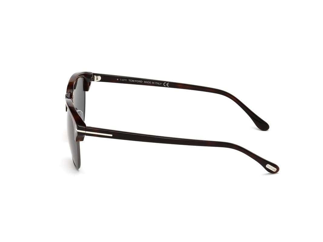 Sunglasses Tom Ford FT 0248 Henry 52A Gunmetal, Dark Havana/Smoke Lenses