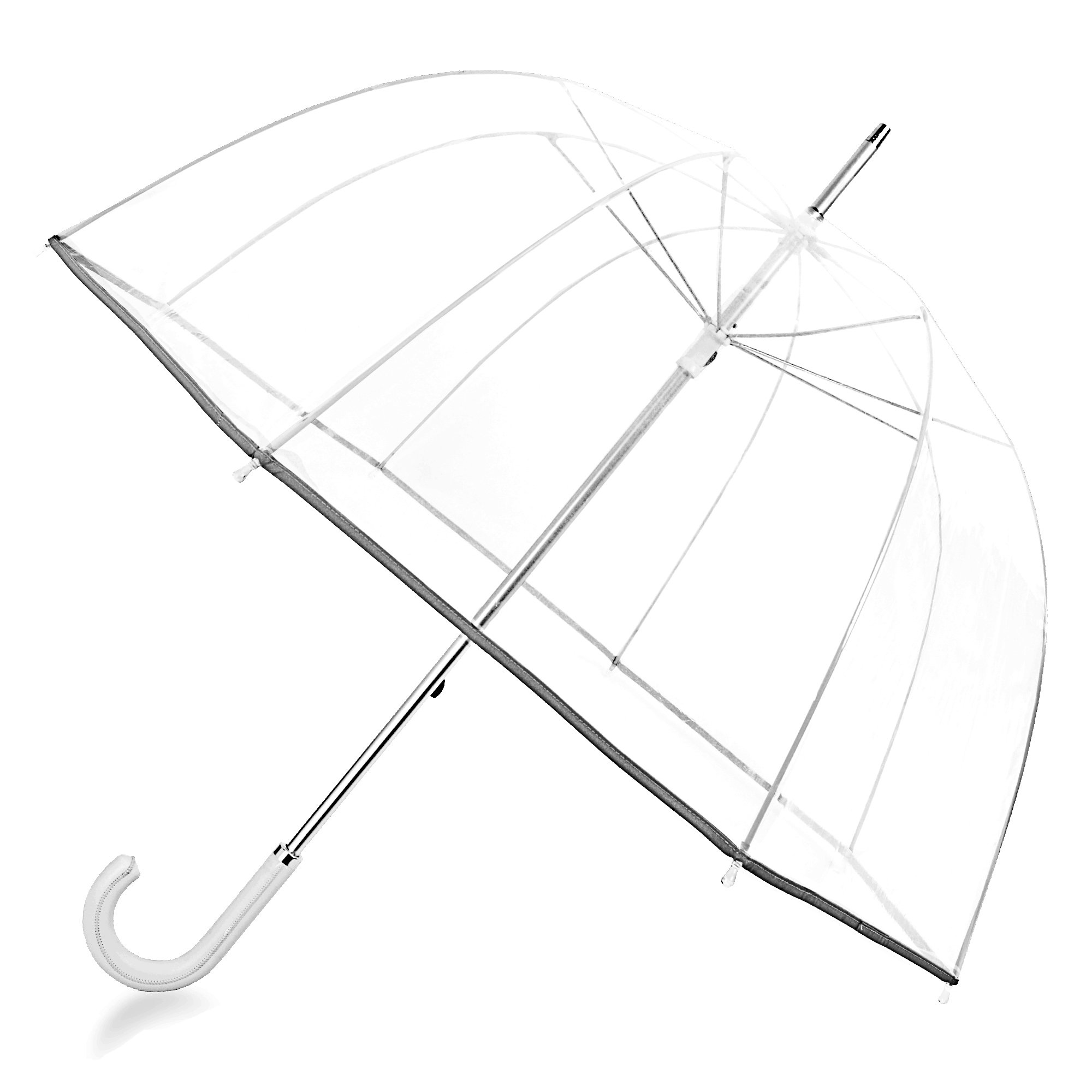 Kung Fu Smith Bubble Clear Umbrella for Weddings, Bulk Large Adult Transparent Umbrella Windproof Dome Rain Bubble Umbrella