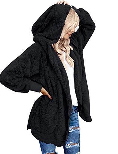 LookbookStore Women's Plus Size Hoodie, B Black