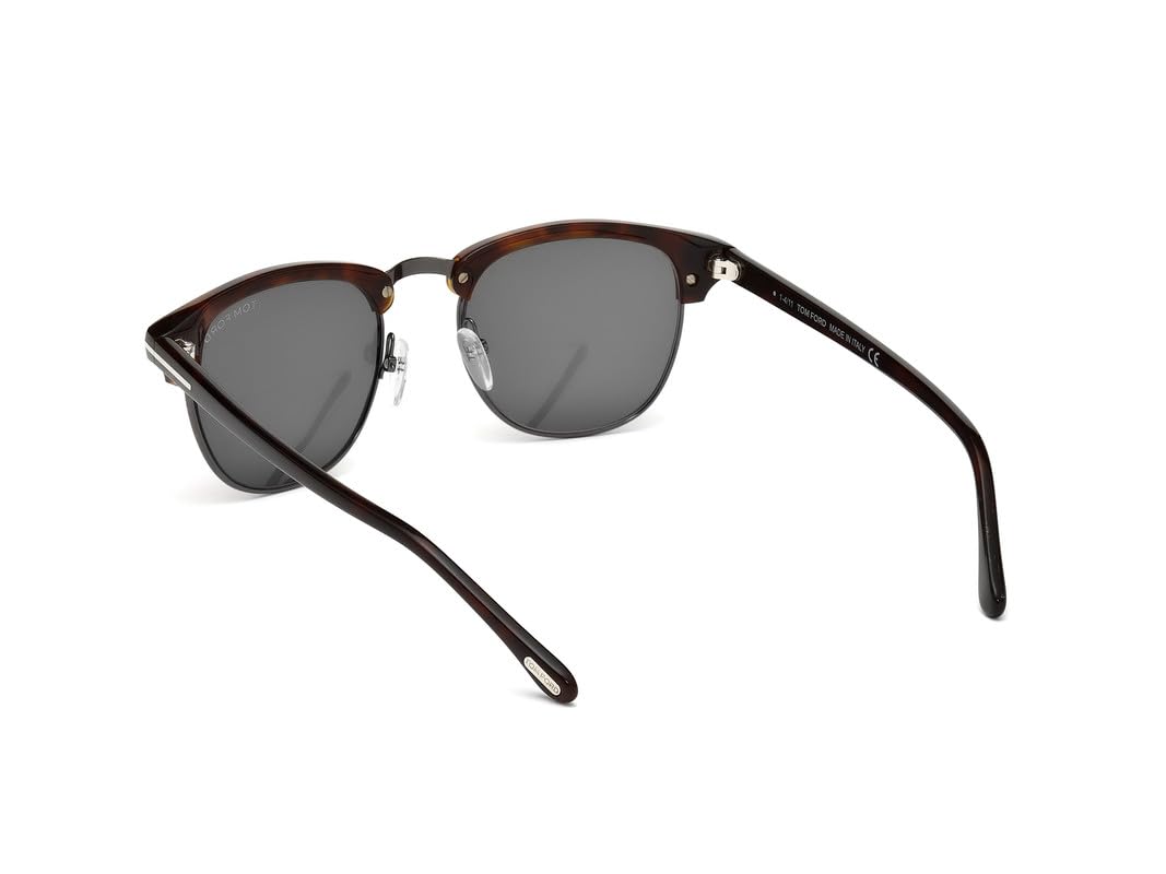 Sunglasses Tom Ford FT 0248 Henry 52A Gunmetal, Dark Havana/Smoke Lenses