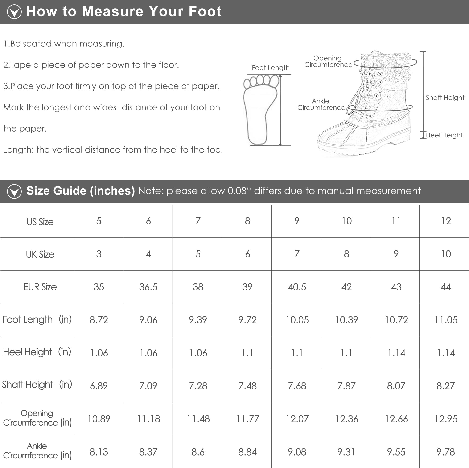 DREAM PAIRS Women's Mid Calf Waterproof Winter Snow Boots Monte,Size 10,Black,Monte_01