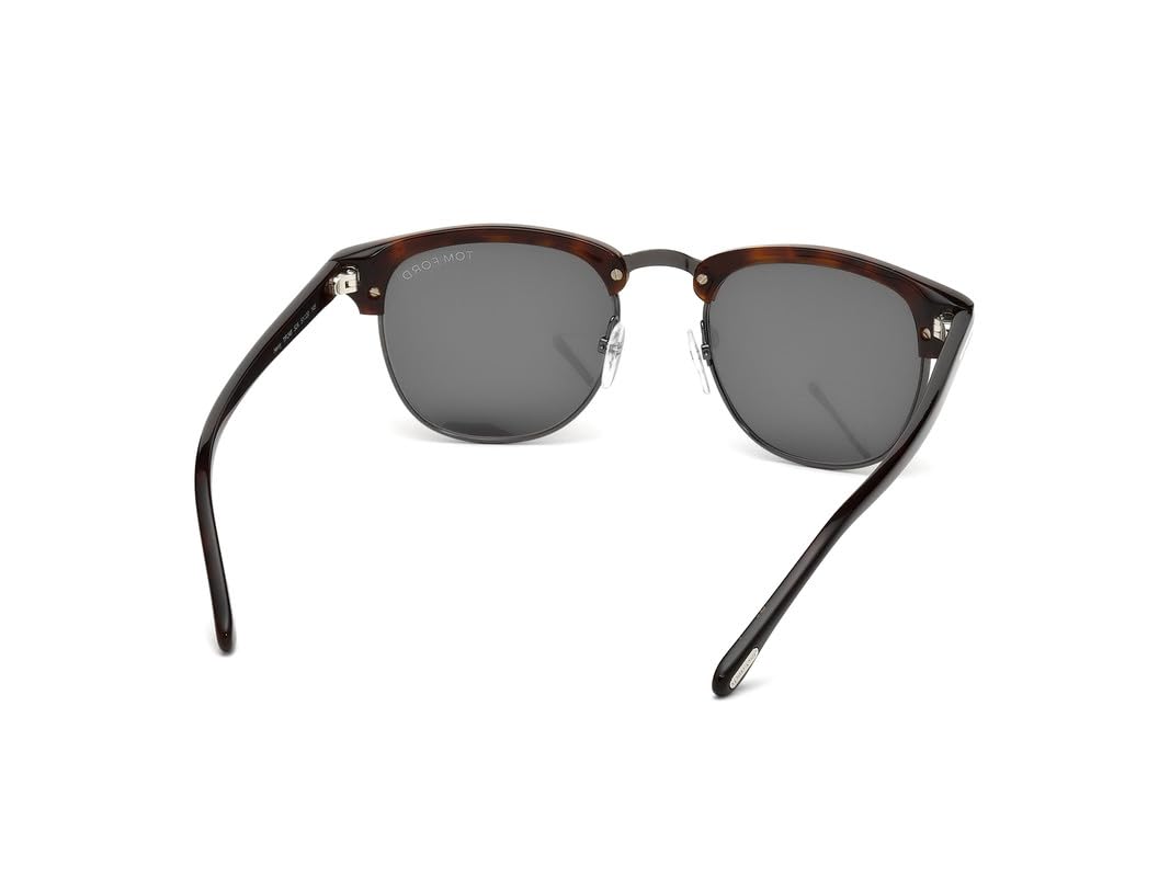Sunglasses Tom Ford FT 0248 Henry 52A Gunmetal, Dark Havana/Smoke Lenses