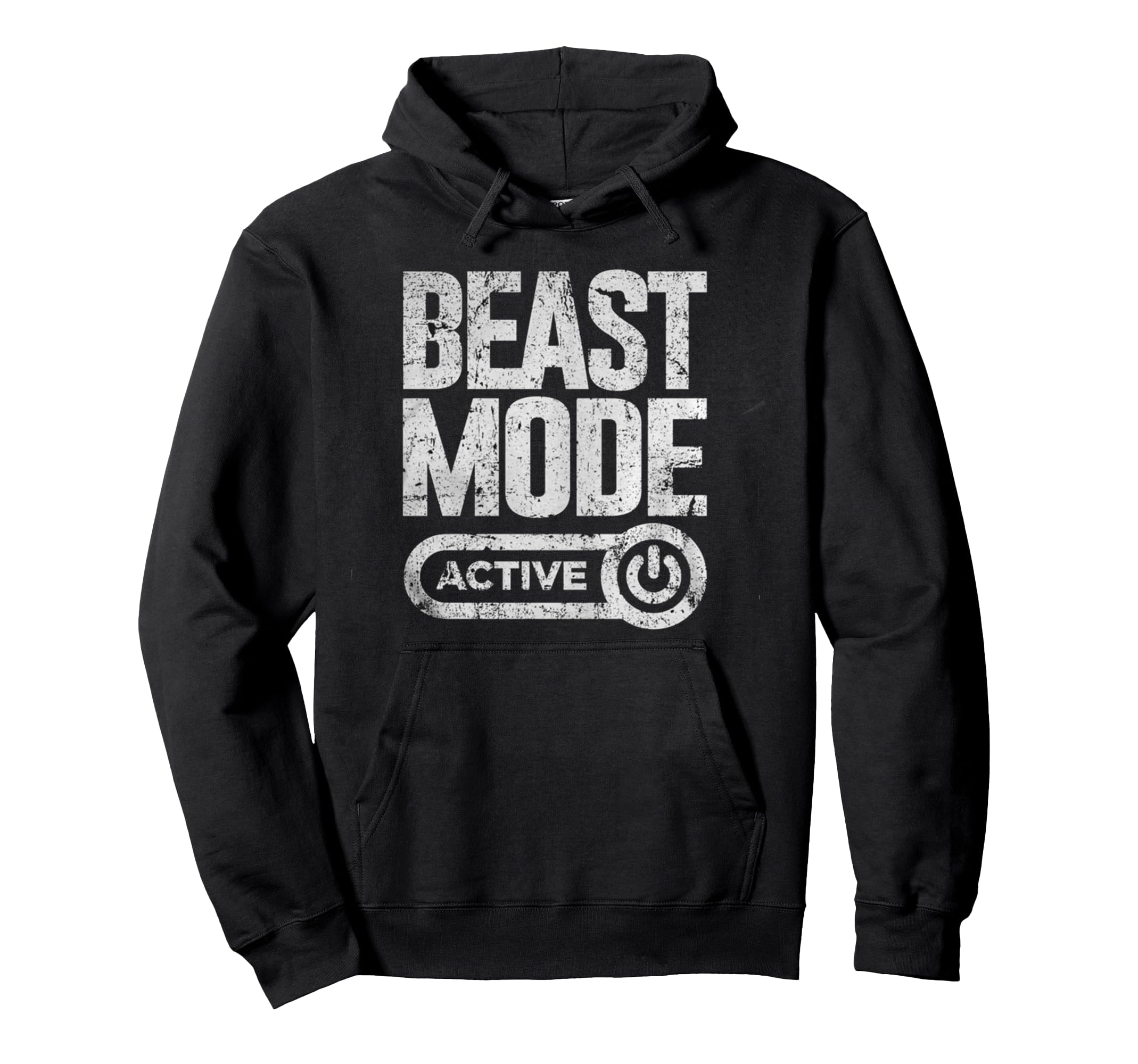 Workout Beast Hoodie Activated Gym Mode Fitness Cross Train Pullover Hoodie