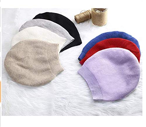 WaySoft Pure 100% Cashmere Beanie for Women in a Gift Box, Oversized Women Beanie Hat, Bring Warm and Luxury to Your Loved Ones, Perfect (Grey)