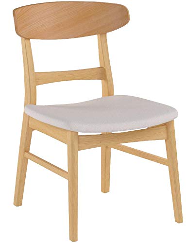 Christopher Knight Home Idalia Dining Chairs, 2-Pcs Set, Light Beige / Oak Finish