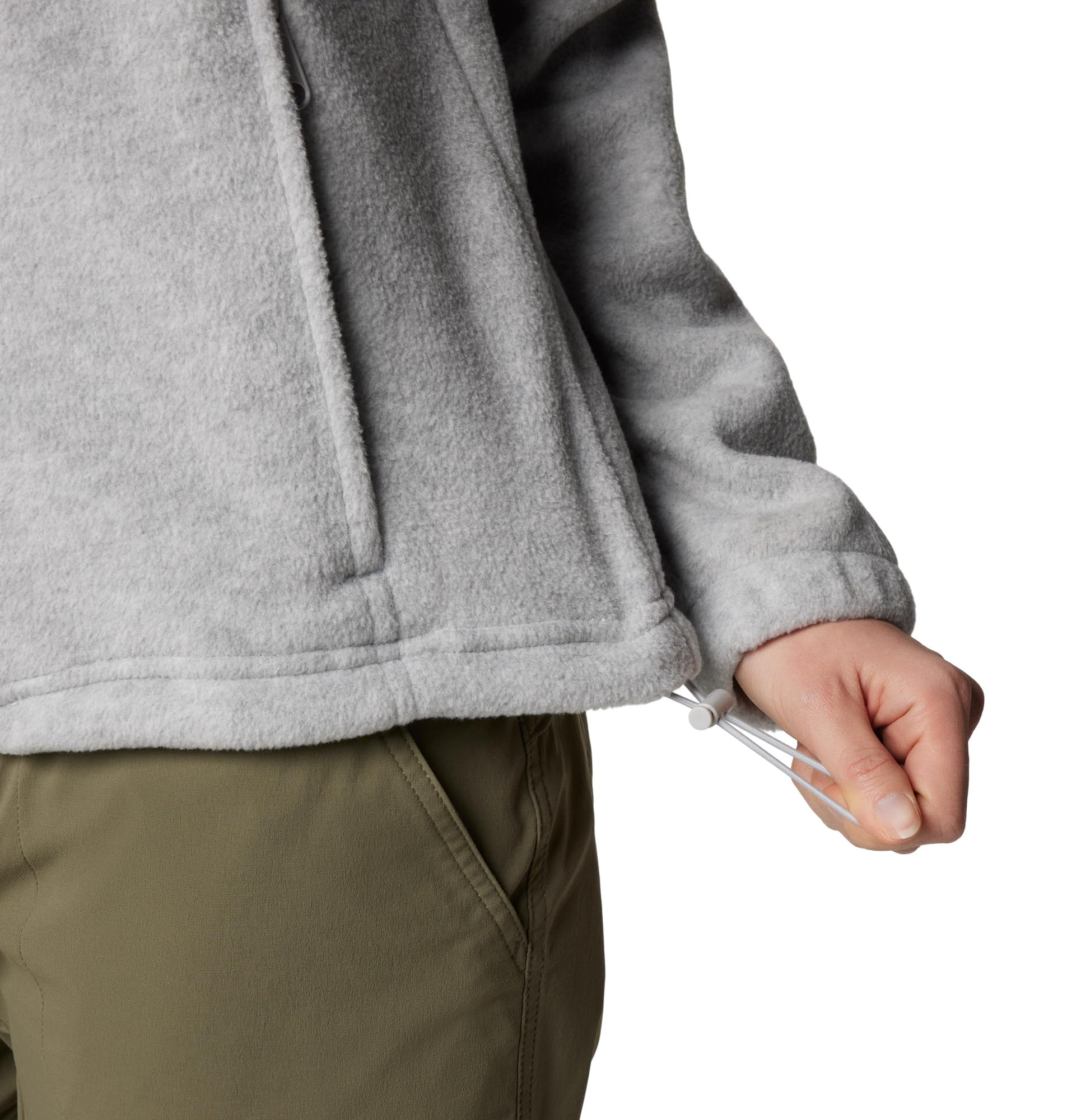 Columbia Womens Benton Springs Full Zip Fleece Jacket, Cirrus Grey Heather, Medium