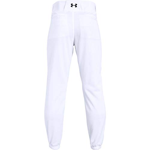 Under Armour Boys' UA Utility Relaxed Closed Baseball Pants Youth X-Large White