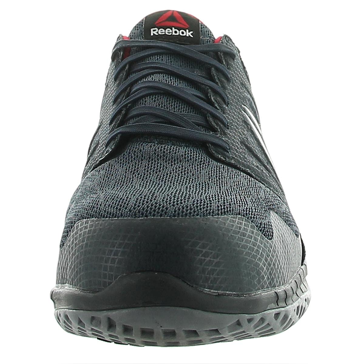 Reebok Work Men's RB4250 Zprint Safety Steel Toe Athletic Work Shoe Navy Red and Grey, Cobalt Blue, 11