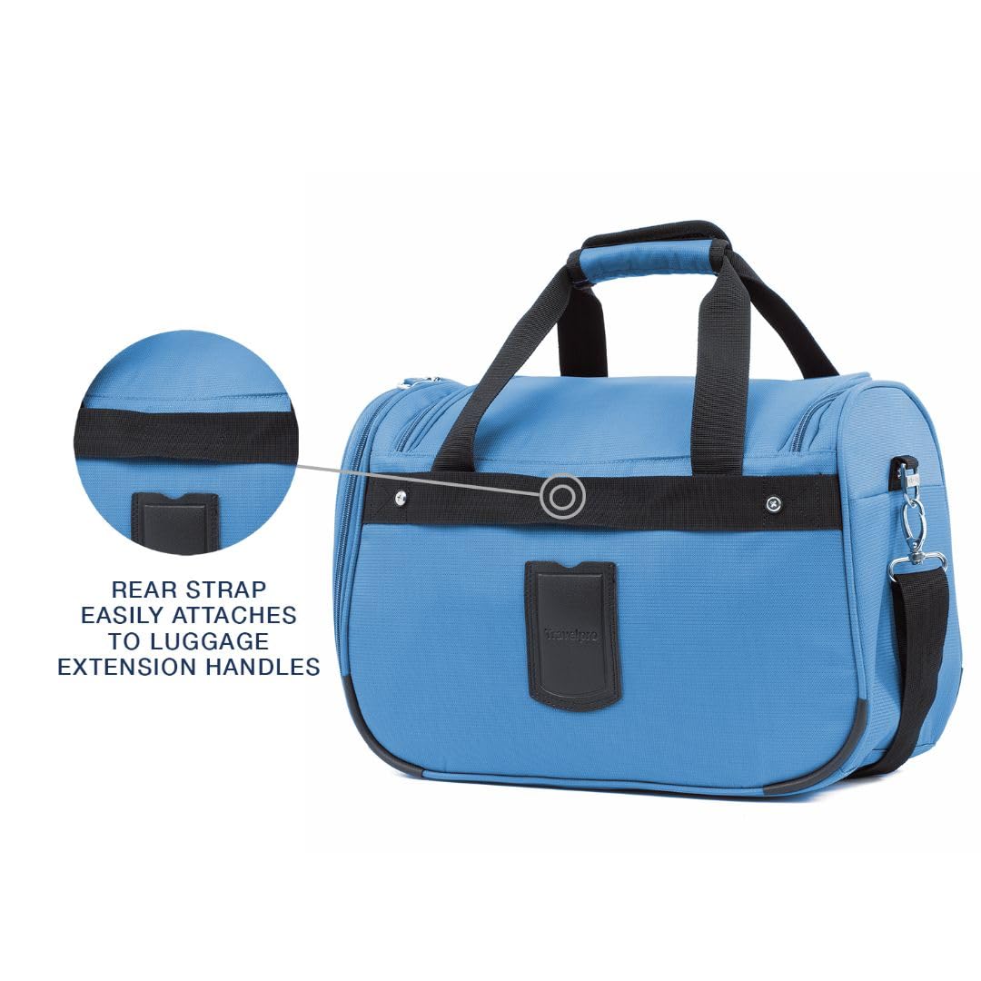 Travelpro Maxlite 5 Softside Lightweight Underseat Carry-On Travel Tote, Overnight Weekender Bag, Men and Women, Azure Blue, 18-Inch