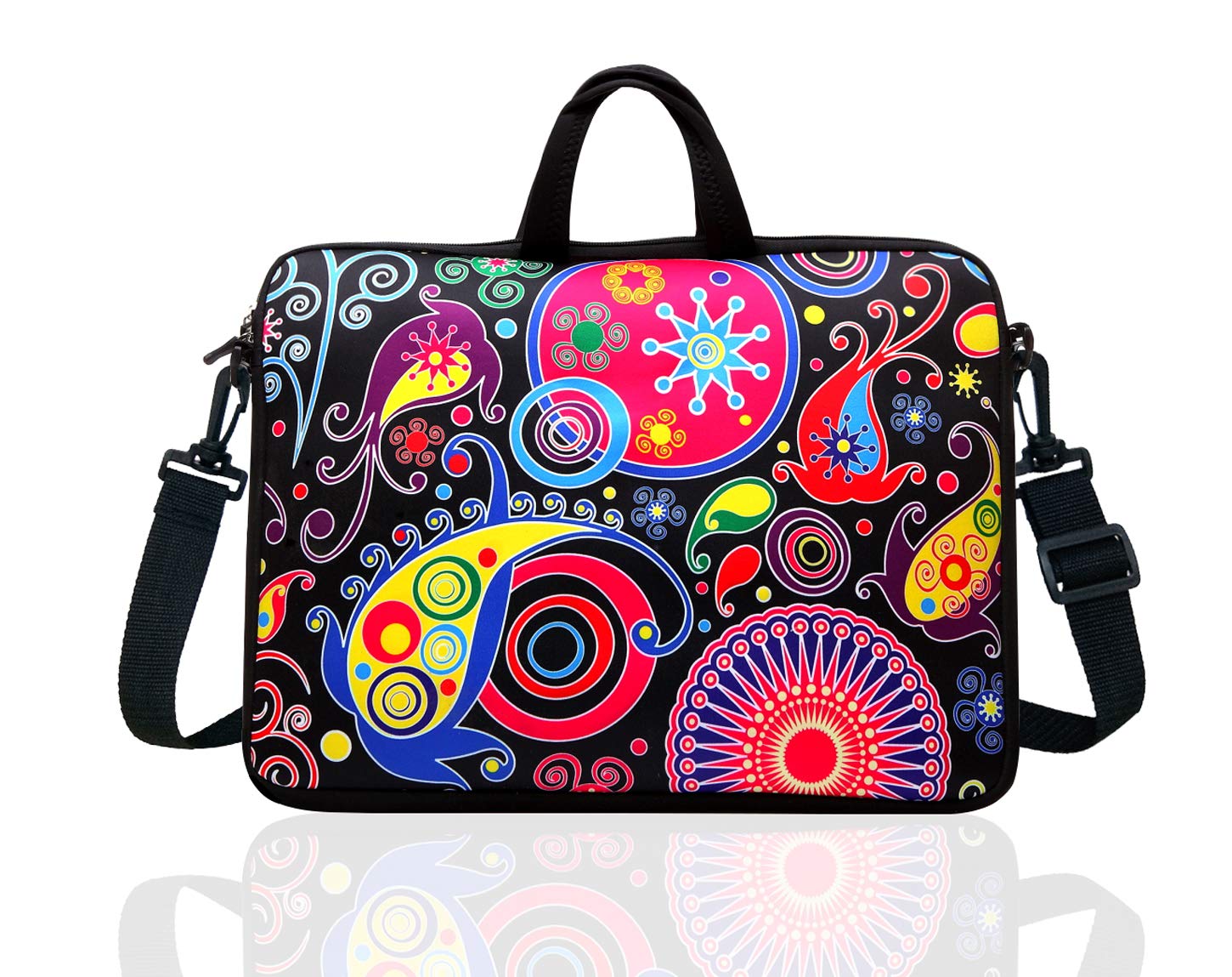14-Inch Laptop Shoulder Bag Sleeve Case With Handle For 13" 13.3" 14" 14.1" Netbook/Macbook Air Pro (Classic Colourful)