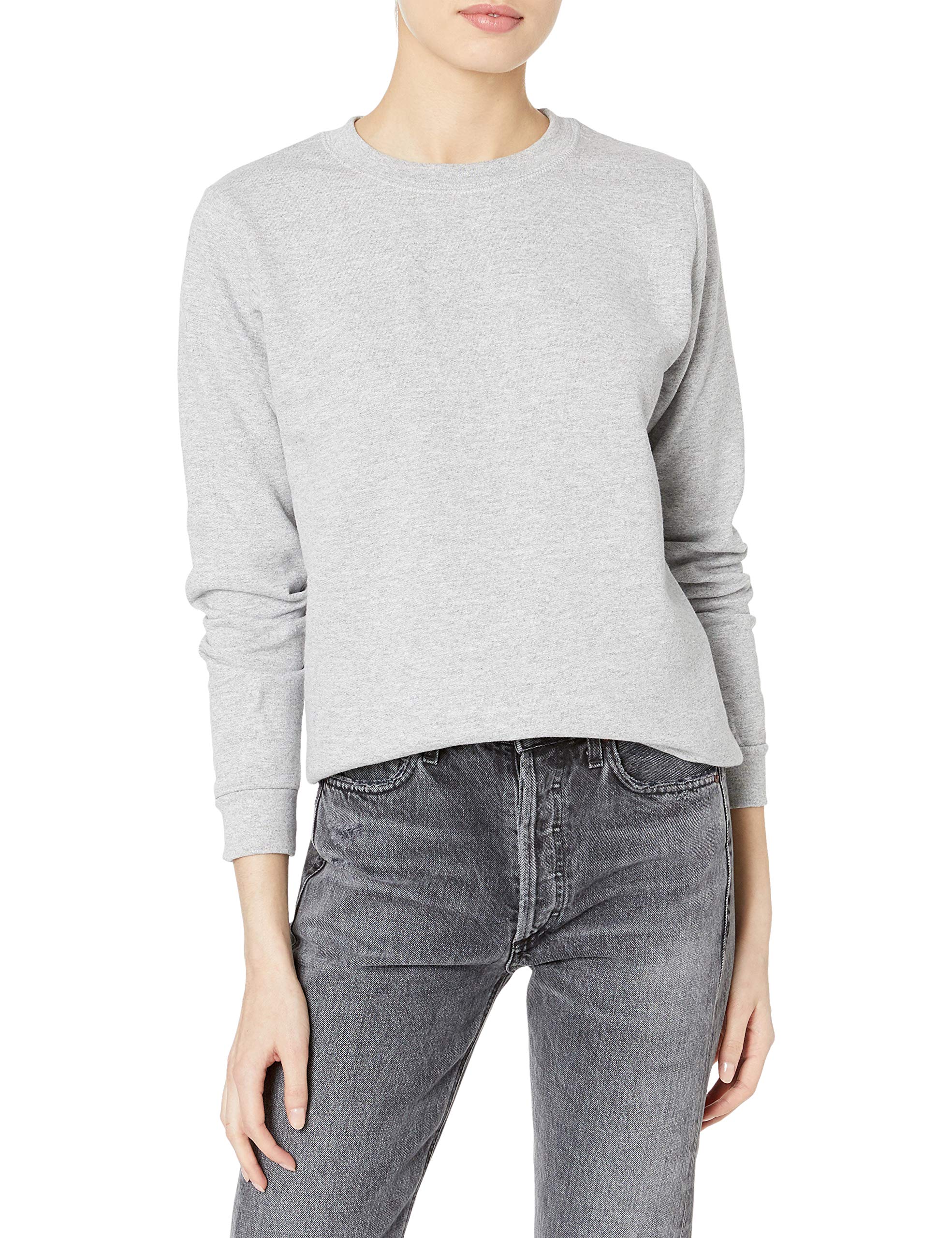 Gildan Women's Fleece Crewneck Sweatshirt, Style G18000FL, Sport Grey, 2X-Large