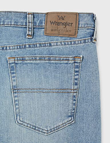Wrangler Authentics Men's Classic 5-Pocket Relaxed Fit Flex Jean Bleached Denim Flex 46W x 30L