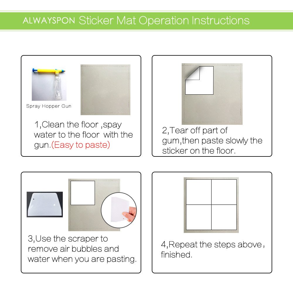 Alwayspon 10 Pcs Hexagon Non-Slip Floor Sticker for Home Decor, Peel and Stick Self-Adhesive Wall Sticker for Living Room Kitchen Bathroom, 7.9x9.1inch