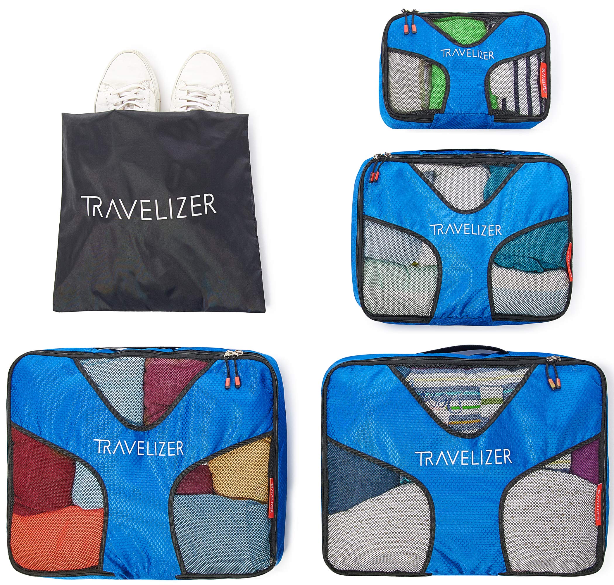 Travelizer - Travel Packing Cubes 5 pcs Luggage Organizer Set for Bag & Suitcase