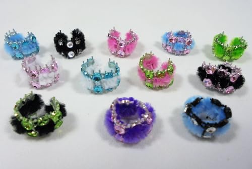 happyblockbuilder Compatible with Littlest Pet Shop Accessories LPS Collar Bow Craft Sets Random Gift Bag Lots; Pets NOT Included (Collars 3pc.)