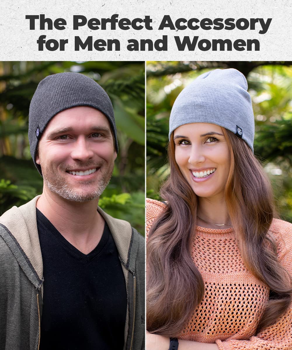 Original Beanie Cap - Soft Knit Beanie Hat - Warm and Durable (Blue Denim)