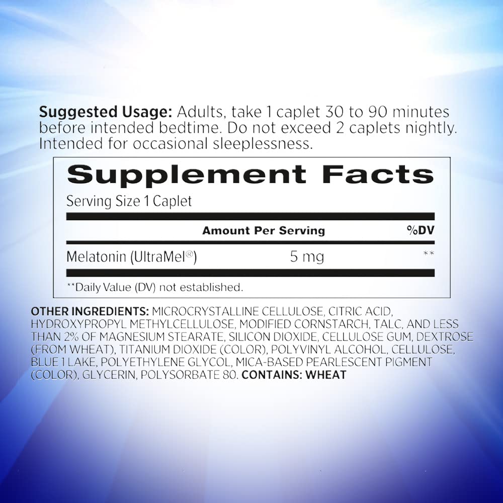 REMfresh Extra Strength 5mg Melatonin Sleep Aid Supplement (36 Caplet) | Sleep Supports Immune Function | #1 Doctor Recommended | Pharmaceutical-Grade, Ultrapure Melatonin