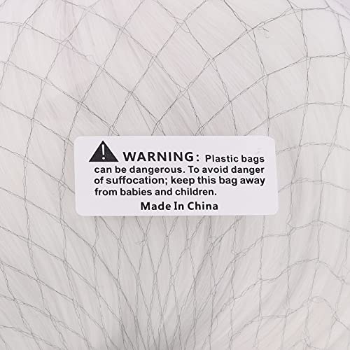 MapofBeauty 10 Inch/25cm Fashion Men Short Curly Hair Cosplay Wig (White)