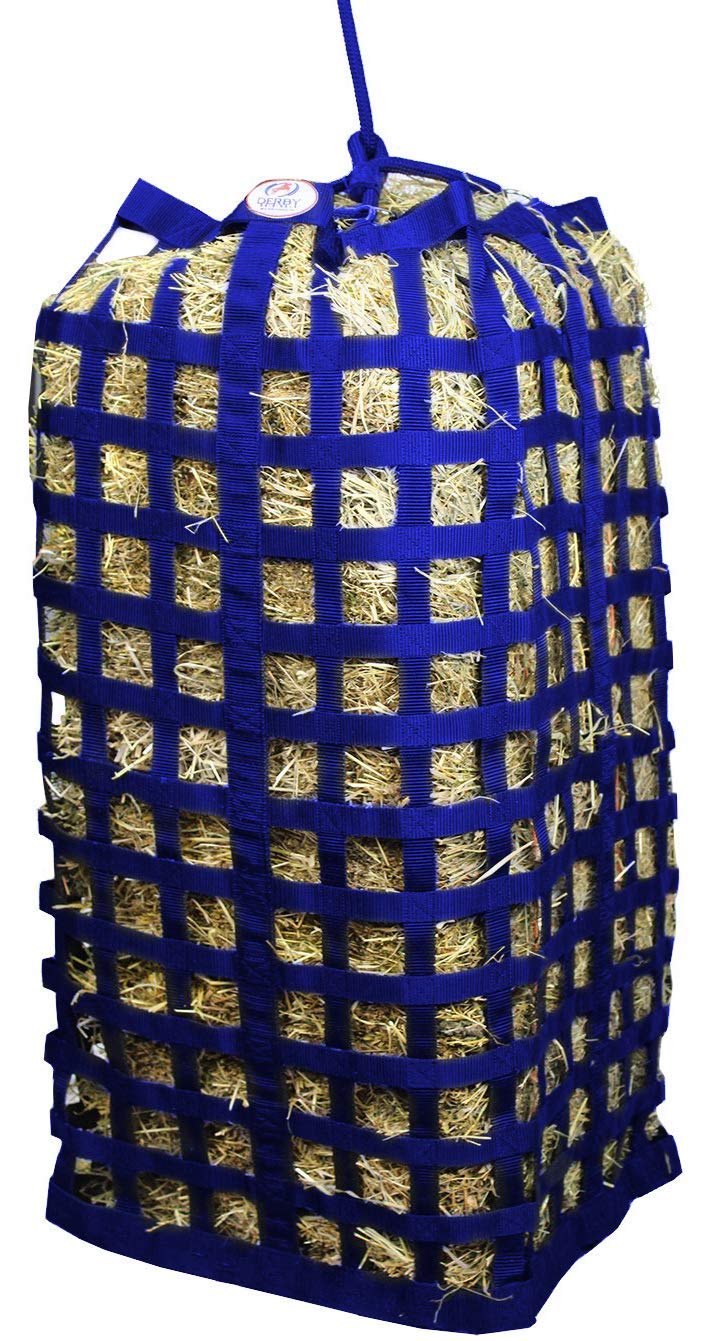 Derby Originals XL Go Around Slow Feeder Horse Hay Bag with Super Tough Bottom and 1 Year Warranty, Royal Blue, 71-7132RBL
