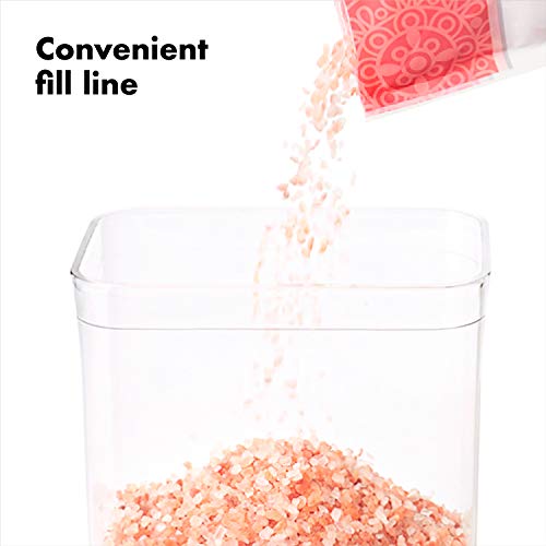 OXO Good Grips POP Container - Airtight Food Storage - Mini Square Short 0.5 Qt Ideal for 1 lb of baking soda or 14 oz of grains