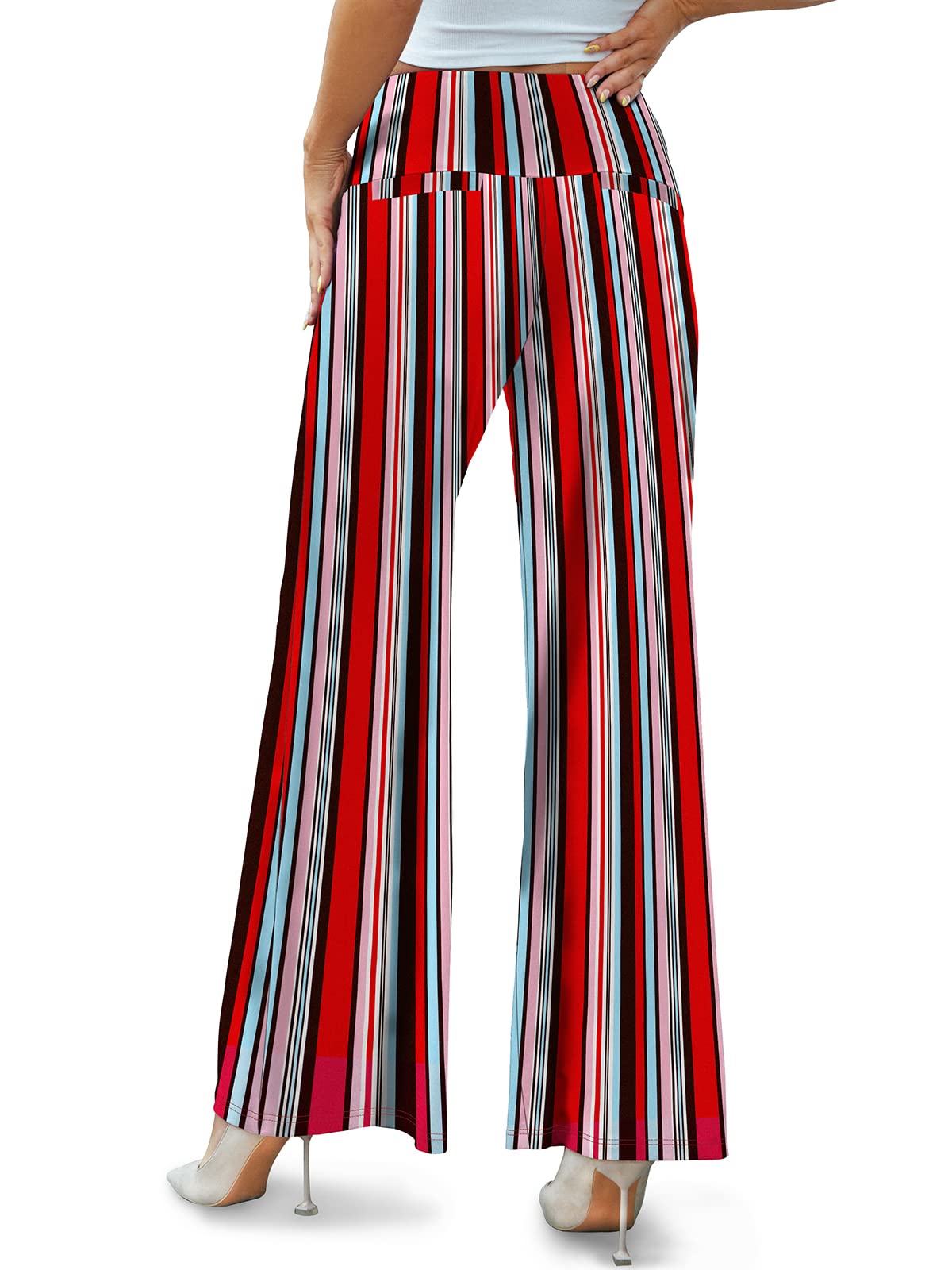 Arolina Women's Stretchy Wide Leg Palazzo Lounge Pants Casual Comfy High Waist Palazzo Pants