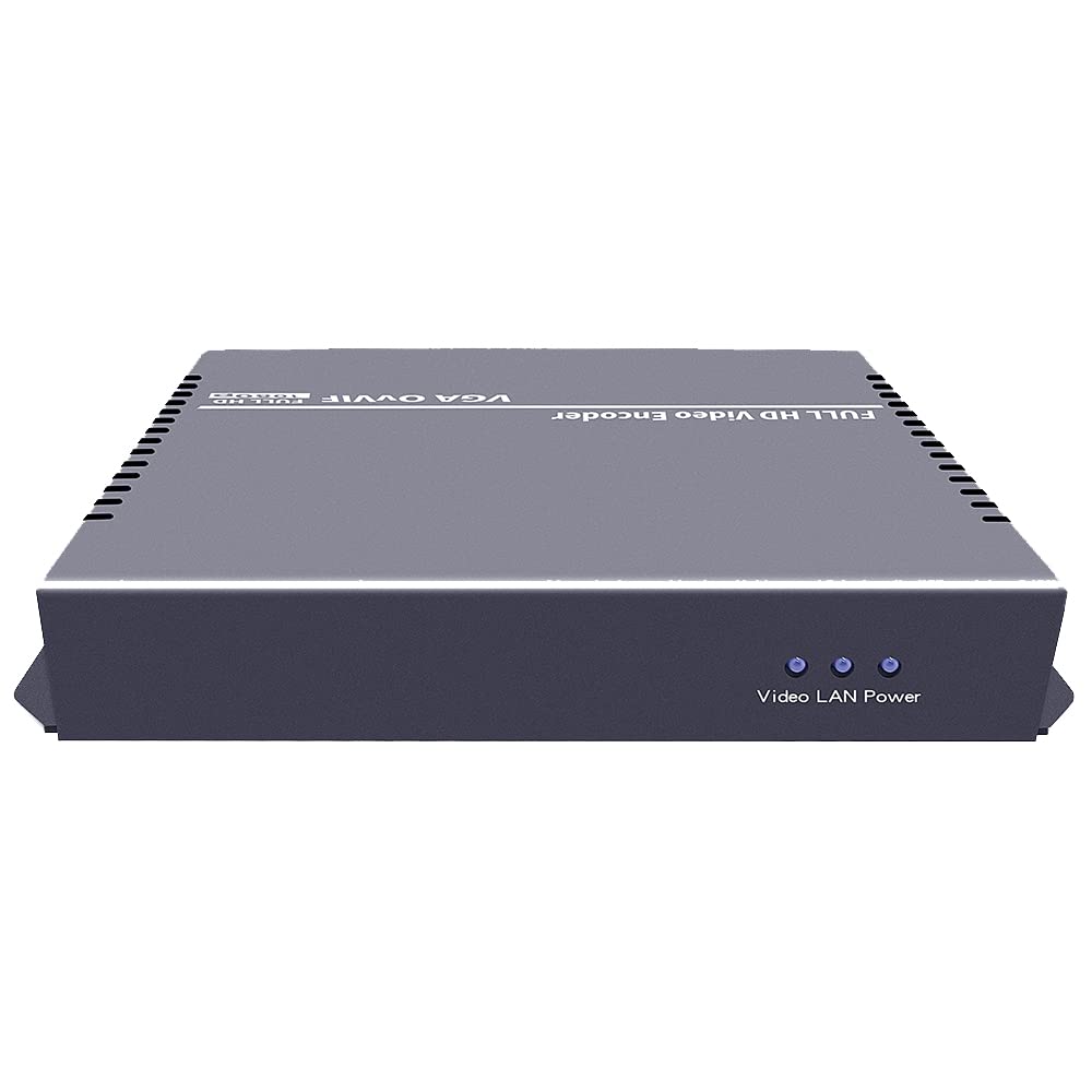 iseevy H.264 VGA Video Encoder VGA to IP Stream for IPTV, Live Stream, Broadcast Support SRT RTMP RTMPS RTSP UDP RTP HTTP FLV HLS TS Protocols and Live Platforms