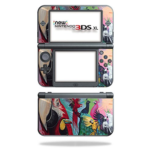 MightySkins Skin Compatible with Nintendo New 3DS XL (2015) - Parrot Paradise | Protective, Durable, and Unique Vinyl Decal wrap Cover | Easy to Apply, Remove, and Change Styles | Made in The USA