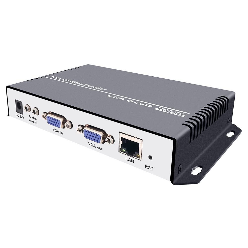 iseevy H.264 VGA Video Encoder VGA to IP Stream for IPTV, Live Stream, Broadcast Support SRT RTMP RTMPS RTSP UDP RTP HTTP FLV HLS TS Protocols and Live Platforms