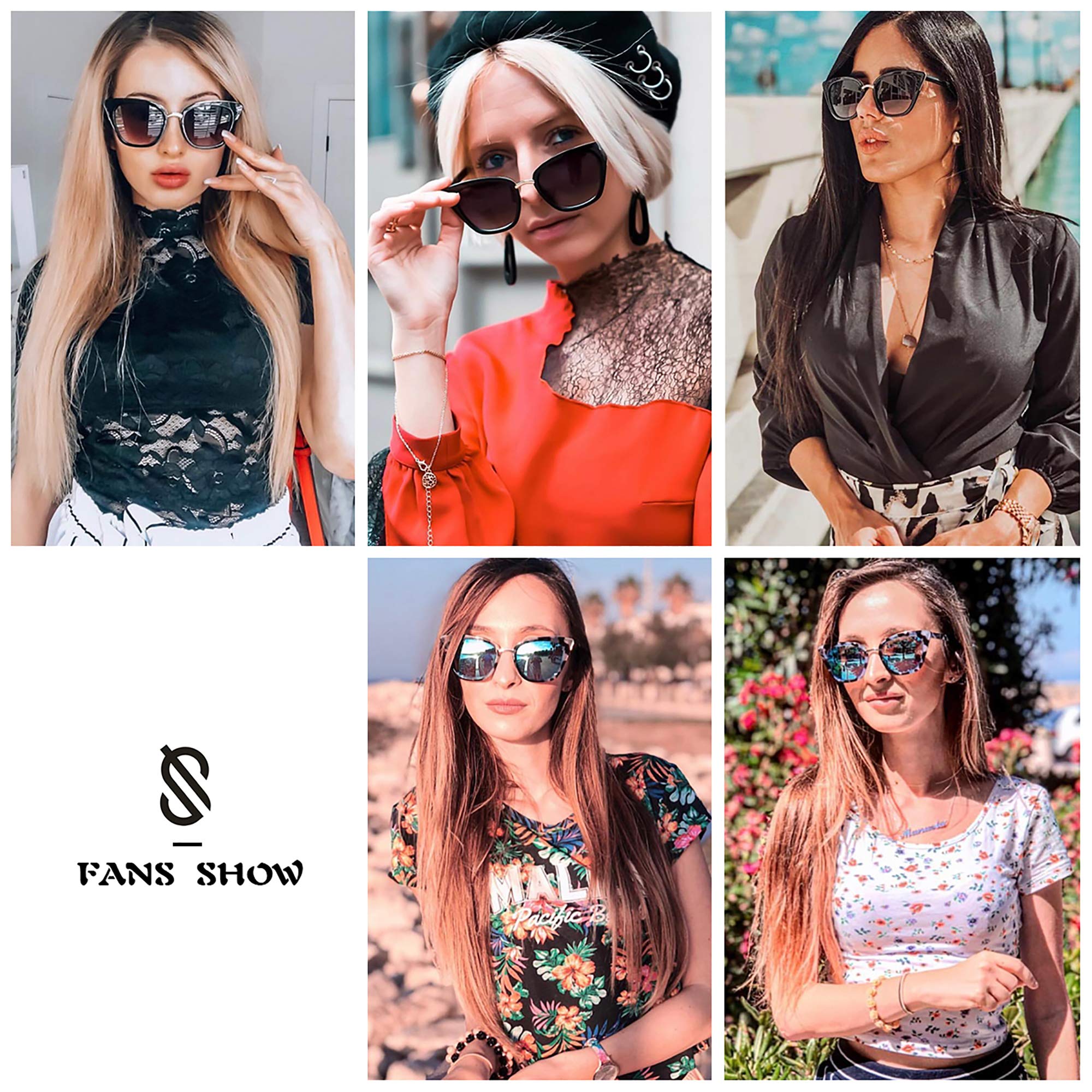 SOJOS Cat Eye Designer Sunglasses Fashion UV400 Protection Glasses SJ2052 with Pink Tortoise Frame/Pink Mirrored Lens
