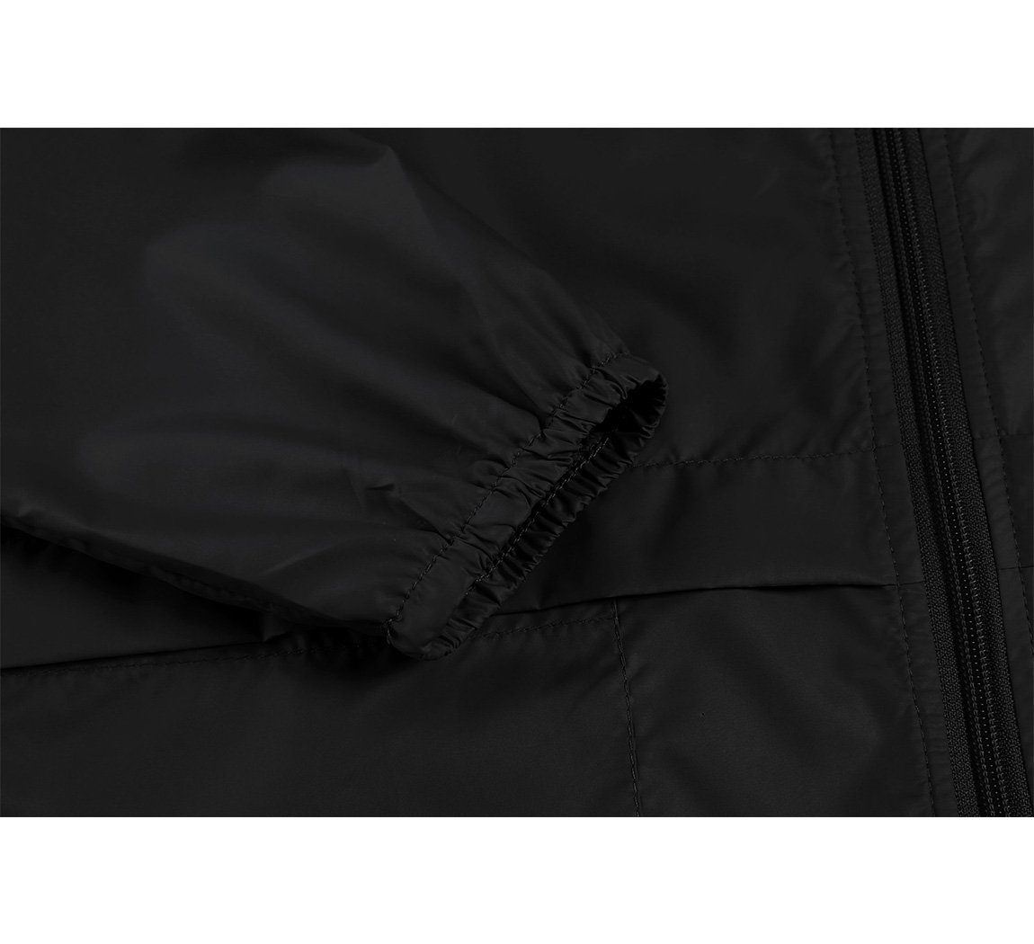 Hount Women's Lightweight Hooded Raincoat Waterproof Packable Active Outdoor Rain Jacket (Black, XL)