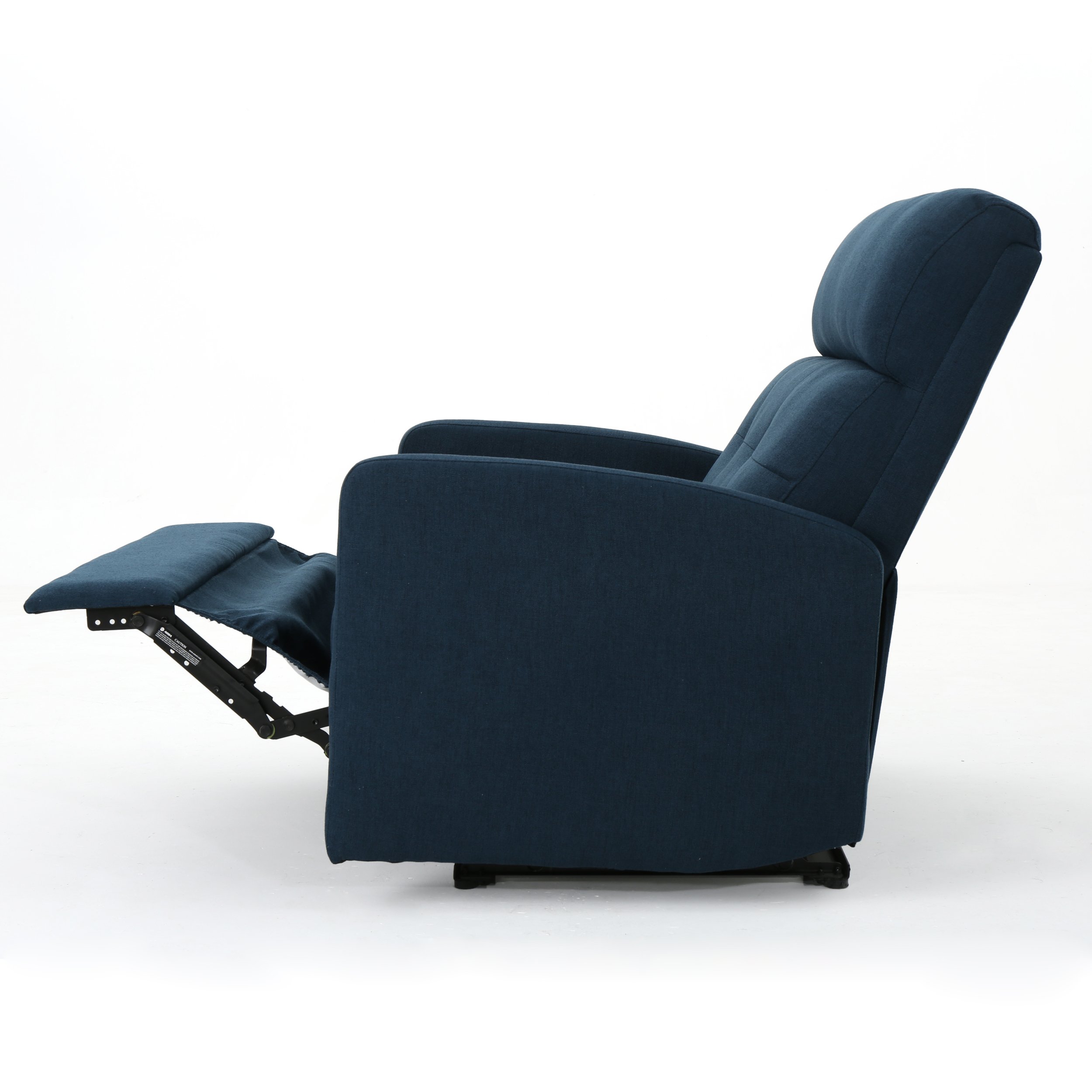 Christopher Knight Home GDFStudio Hana Plush Cushion Tufted Back Loveseat Recliner (Fabric/Navy Blue)., 37D x 46.5W x 40H in