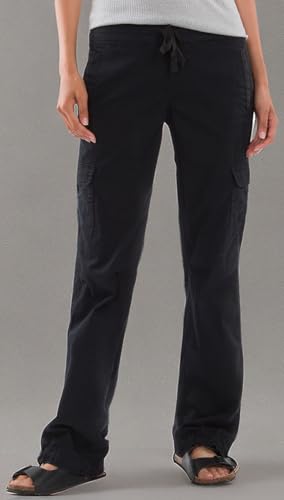 UNIONBAY Women's Straight Leg Cargo Pant, Black, 4