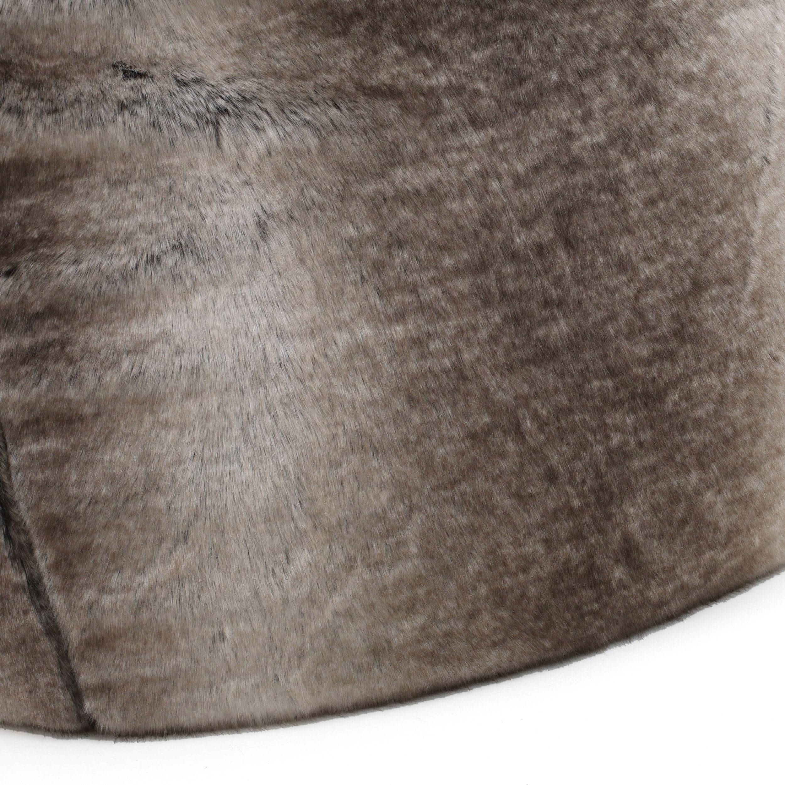 Christopher Knight Home HEAVY METAL Meridian Bean Bag Plush Faux Fur Chair | Comfortable and Fun Beanbag for The Whole Family| Non-Spill Memory Foam Filling (Ash White)