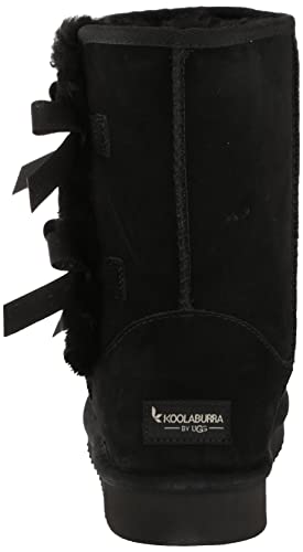 Koolaburra by UGG Women's Victoria Short Fashion Boot, Black, 10 M US