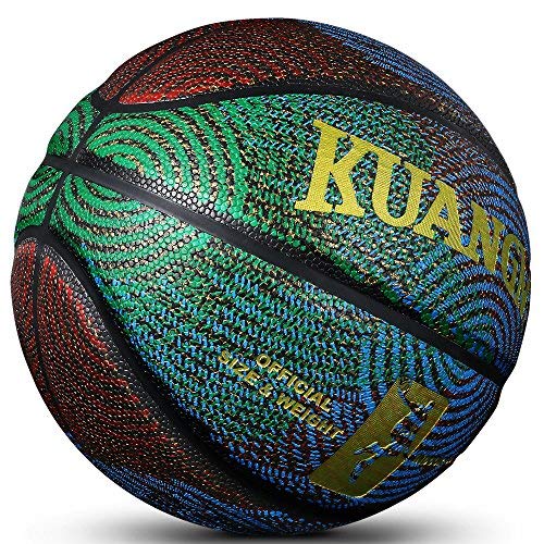 Kuangmi Cool Basketball Personality Streetball for Men Women Teenager Youth Size (Van Gogh Starry Sky, Official Size 7 (29.5"))