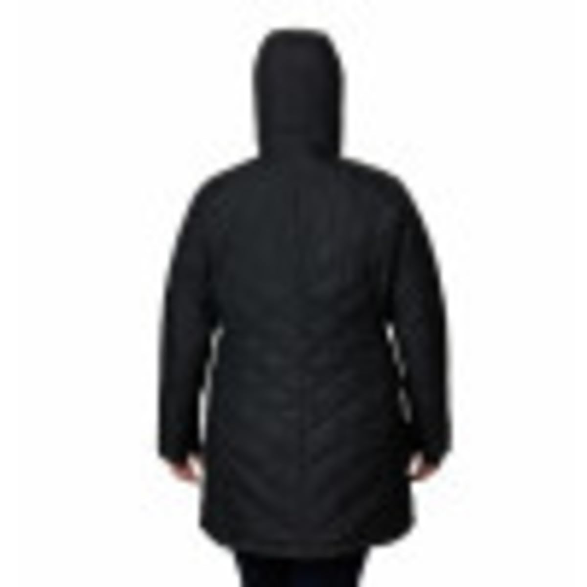 Columbia Women's Heavenly Long Hooded Jacket, Black, 2X