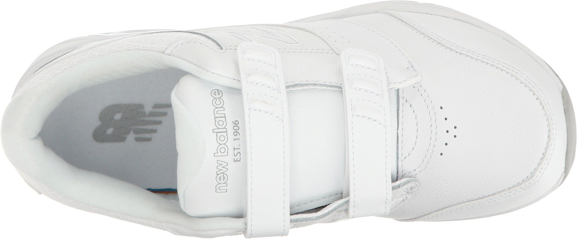 New Balance Women's 928 V3 Hook and Loop Walking Shoe, White/White, 7 Narrow