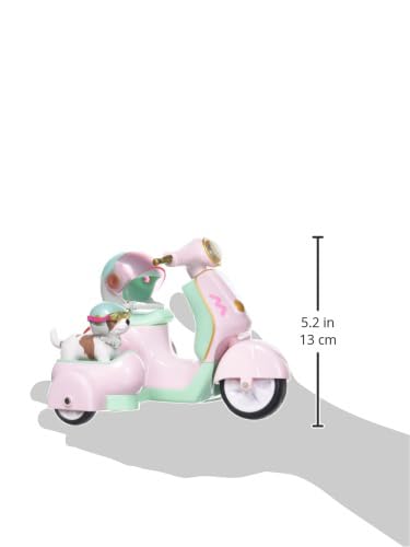 Lori Dolls – Toy Scooter for Mini Dolls – Vehicle with Accessories – Toy Dog with Helmet & Goggles – Working Lights & Sounds – Let’s Go for a Spin Scooter – 3 Years +