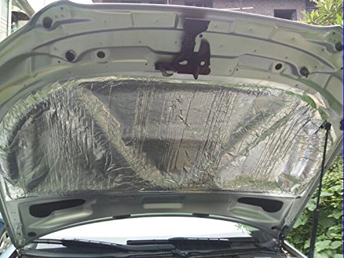 SOOMJ Heat Shield, Sound Deadening Material, Car Sound deadening mat, Engine Insulation Foam with Aluminum Sheet 1100(AA)