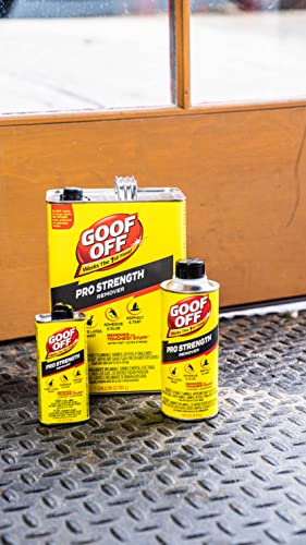 Goof Off Professional Strength Remover, 6 fl. oz, Latex Paint and Adhesive Remover