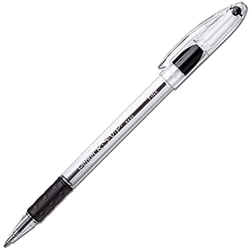 Pentel RSVP Pens Fine Point - Ballpoint - 0.7 mm - 12 Pack Of 6 Black & 6 Blue Ink Pens