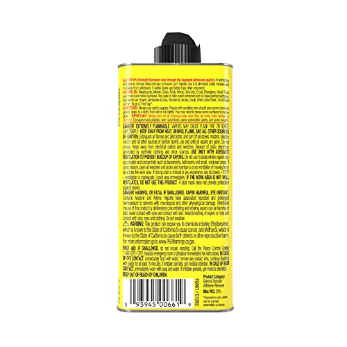 Goof Off Professional Strength Remover, 6 fl. oz, Latex Paint and Adhesive Remover