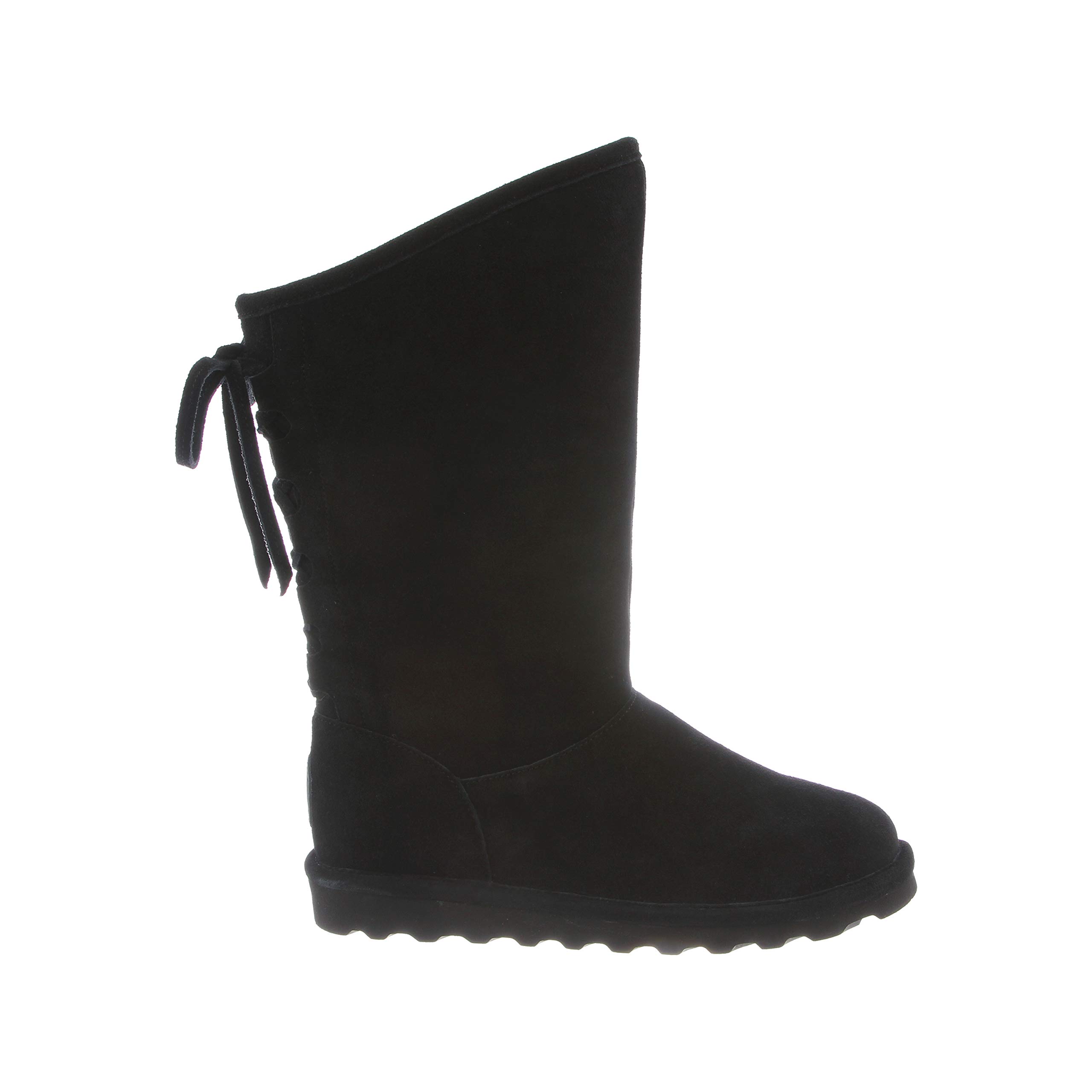 BEARPAW Women's Phylly Black Size 10 | Women's Boot Classic Suede | Women's Slip On Boot | Comfortable Winter Boot