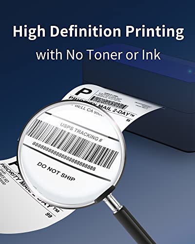 Phomemo Thermal Label Printer, Shipping Label Printer Work with Windows & macOS, 4x6 Label Printer for Shipping Packages, 150mm/s, Compatible with Amazon, Ebay, Esty, Shopify, UPS, FedEx, USPS