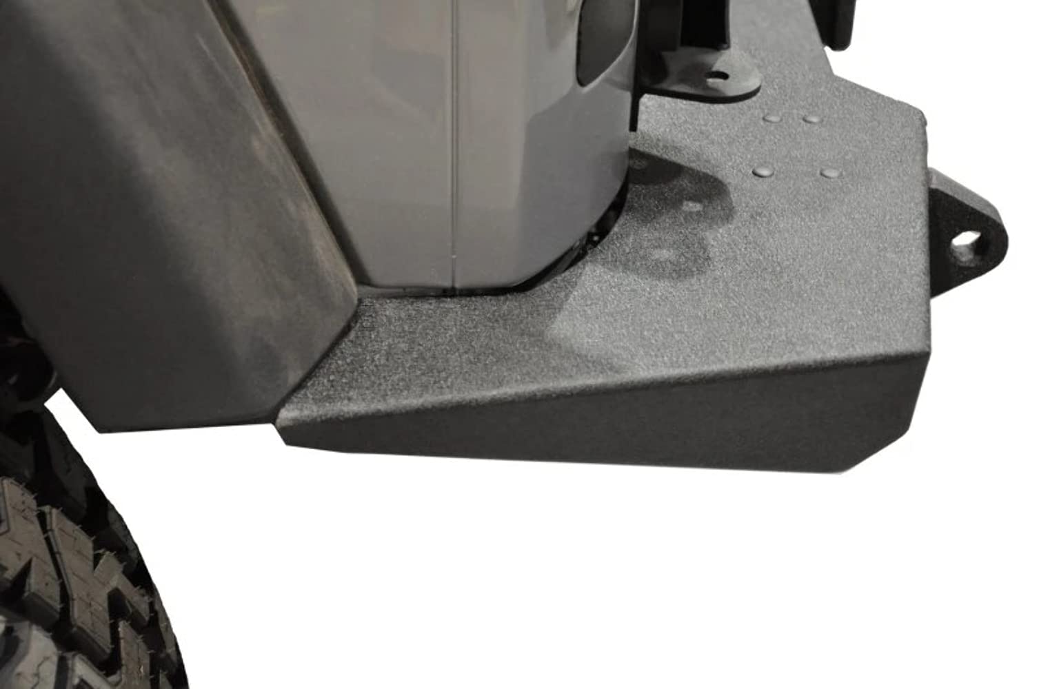 DV8 Offroad | Full Width Rear Bumper with Flush Mount LED Lights for 07-18 Wrangler JK | Black Finish