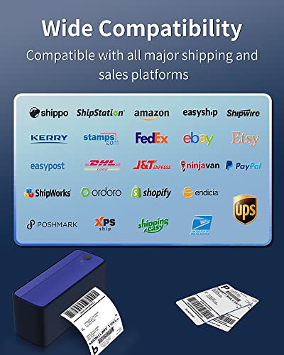 Phomemo Thermal Label Printer, Shipping Label Printer Work with Windows & macOS, 4x6 Label Printer for Shipping Packages, 150mm/s, Compatible with Amazon, Ebay, Esty, Shopify, UPS, FedEx, USPS