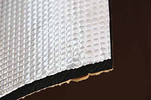 SOOMJ Heat Shield, Sound Deadening Material, Car Sound deadening mat, Engine Insulation Foam with Aluminum Sheet 1100(AA)