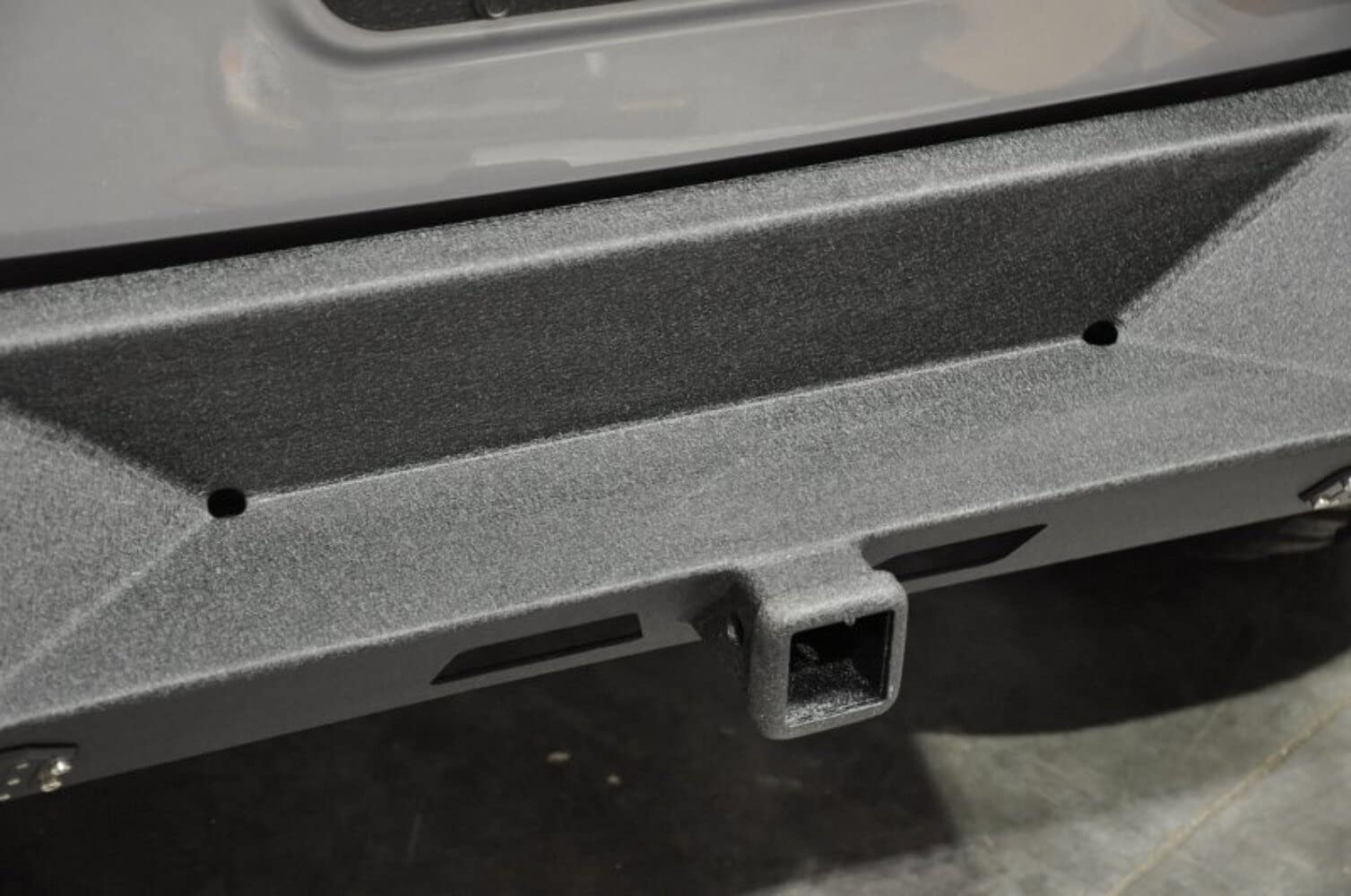 DV8 Offroad | Full Width Rear Bumper with Flush Mount LED Lights for 07-18 Wrangler JK | Black Finish