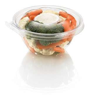 240 Pack Safe-T-Fresh Food Container, Clear Plastic, Tear Strip Lock Lid, 5.87 x 5.75 x 3.13 Inches, By Inline Plastics Corporation