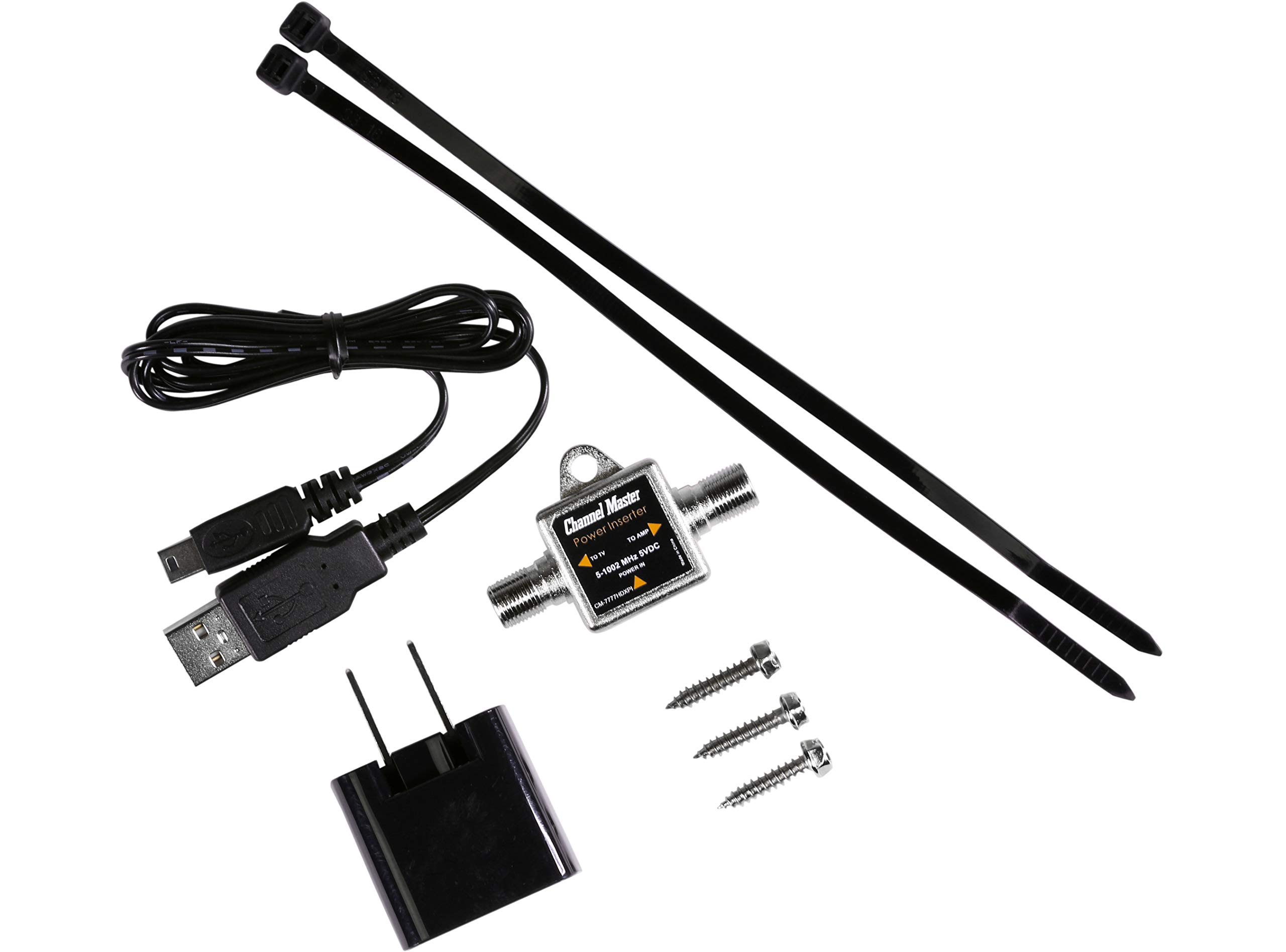 Channel Master Amplify - Adjustable Gain TV Antenna Pre-Amplifier, Built-in LTE Filter, 17-30dB Gain, Compatible with Non-Amplified TV Antennas, Increases Signal Strength, Indoor/Outdoor